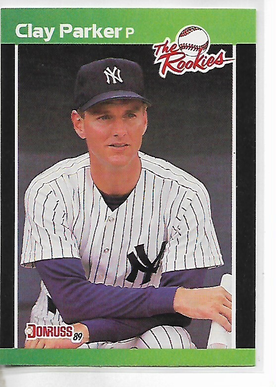 1989 Donruss The Rookies Clay Parker Card | eBay