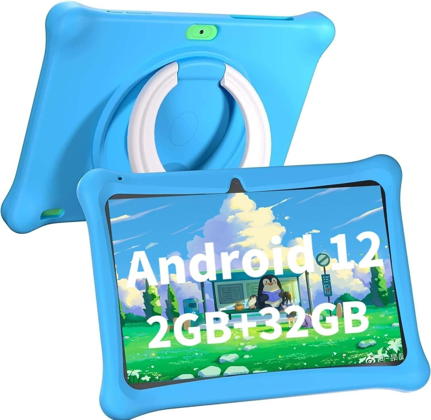 Kids Tablet 10.1 inch Android 12 Tablet for Kids 32GB Bluetooth WiFi ...