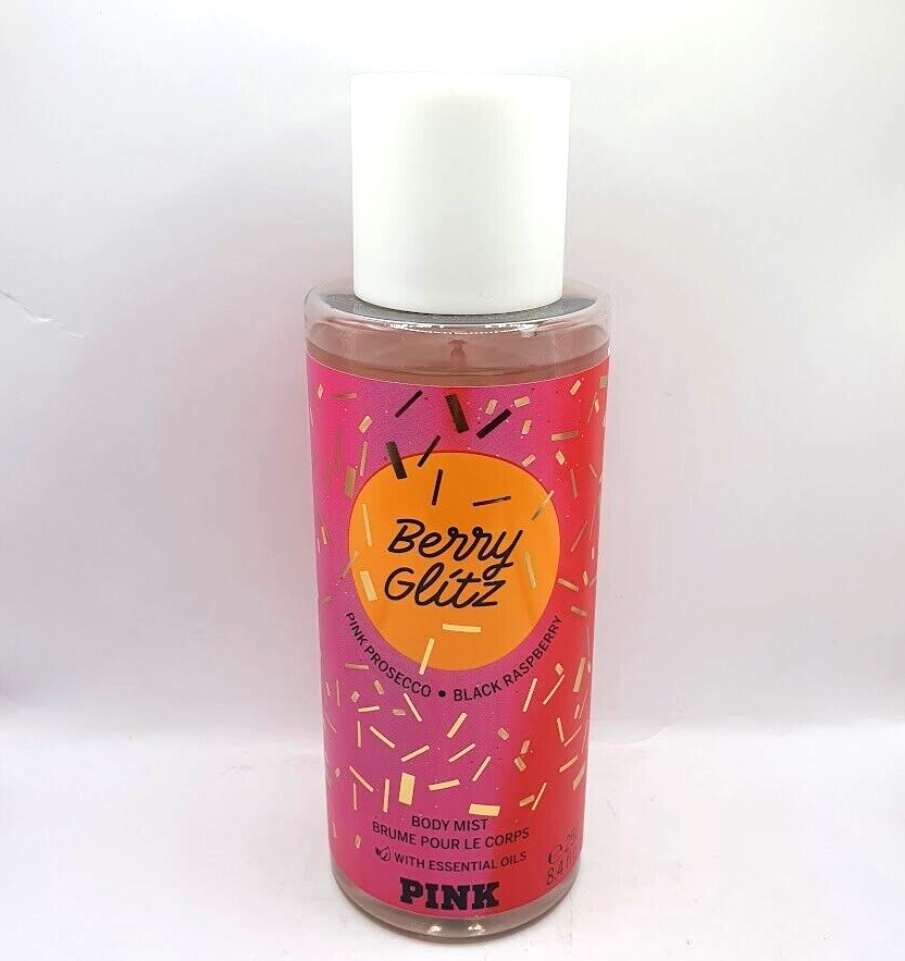 VICTORIA'S SECRET PINK BERRY GLITZ BODY MIST 8.4 FL OZ LIMITED EDITION ...
