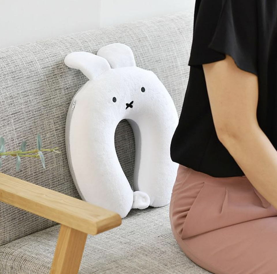 Miffy Memory Foam Pillow Miffy HAP7019 B Oyas-Miffy Gray | eBay