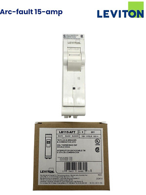Leviton AFCI breaker-Circuit breaker LB115-AFT -load center- breaker ...