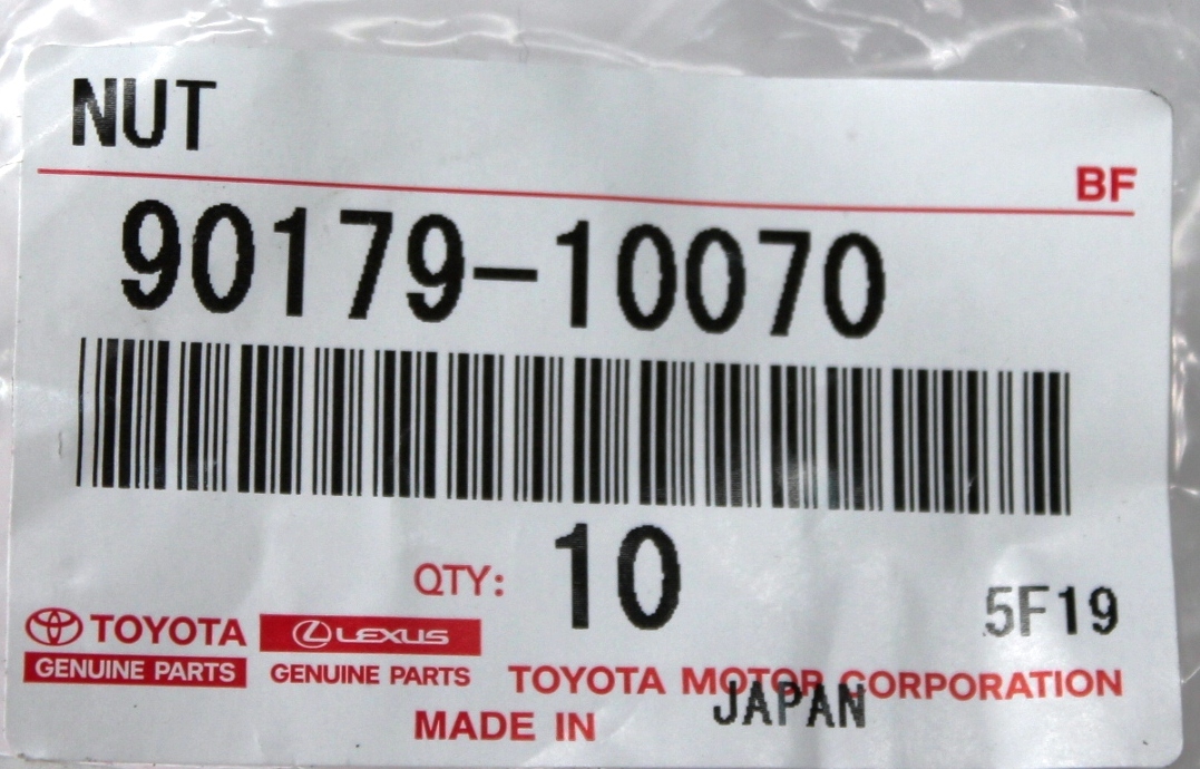 TOYOTA EXHAUST FLANGE NUTS 10 PACK NEW GENUINE VARIOUS MODELS ...