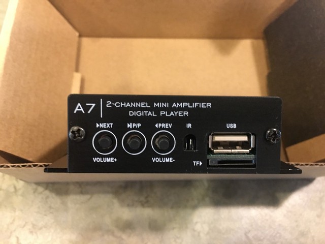 Kinter A7 2-ch Mini Amplifier for Motorcycles With IR and Handlebar ...