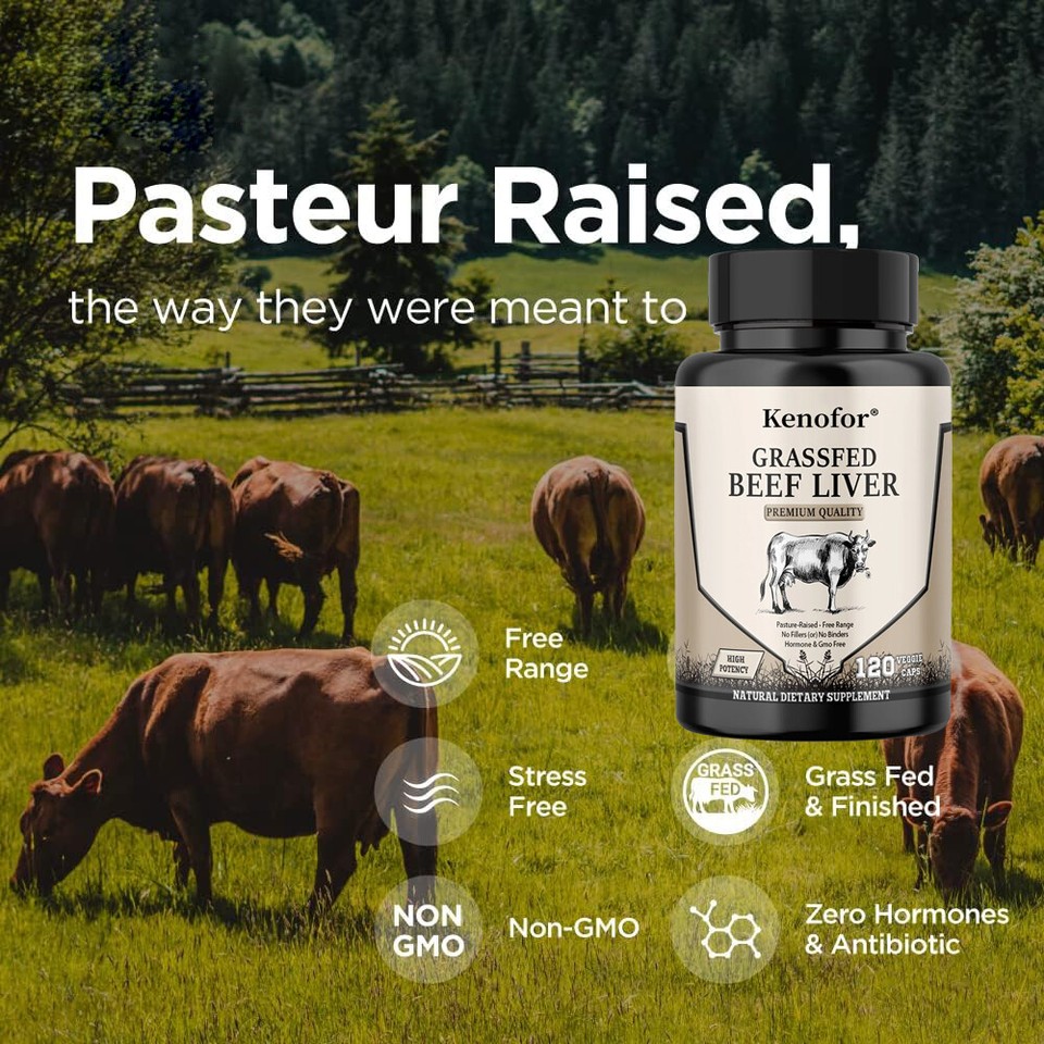 Desiccated Beef Liver Supplements Grass Fed Beef Liver 3000mg 120Caps ...