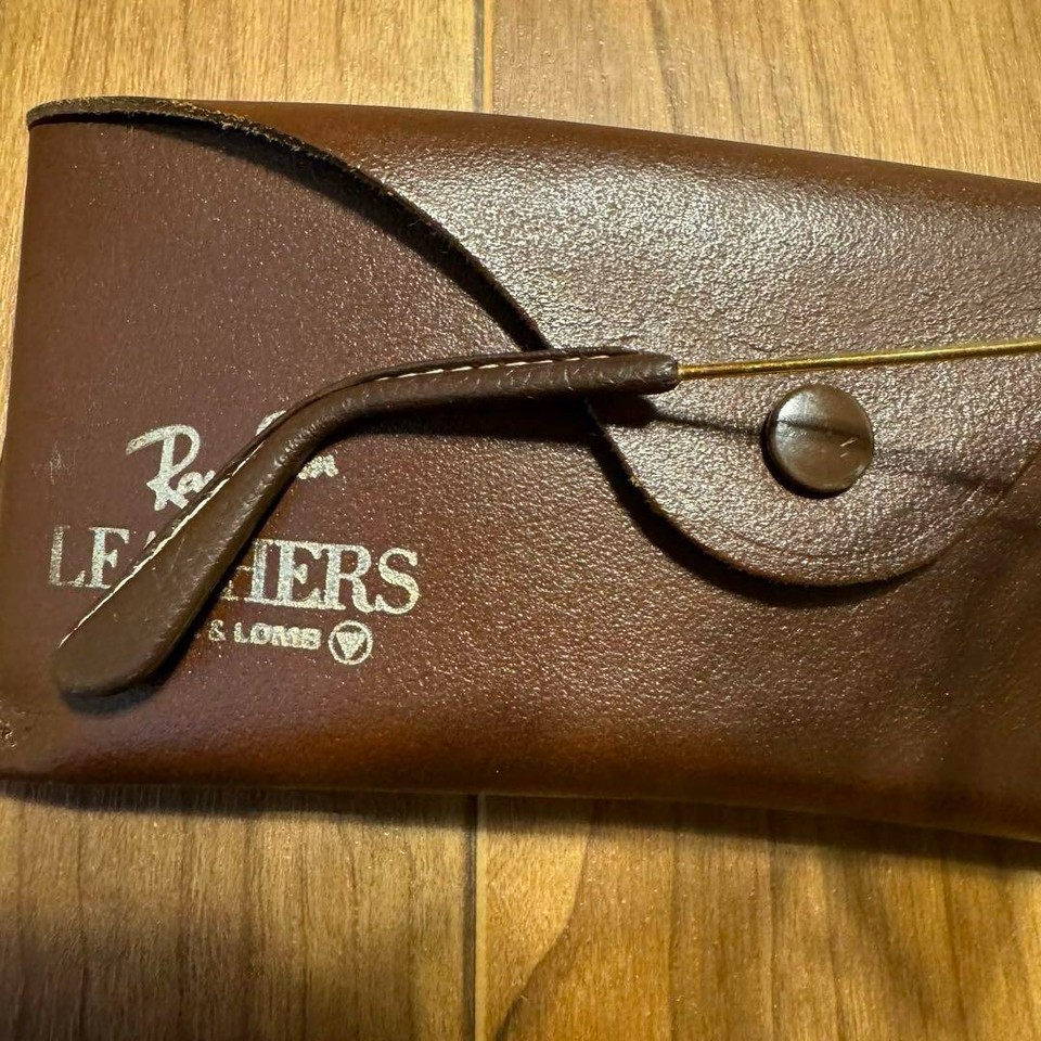 Ray-Ban Rayban Vintage Outdoorsman Sunglasses teardrop Leather B&L w ...