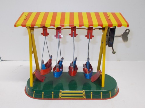 Vintage Wind Up Tin Boat Swing - WORKING | eBay