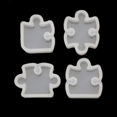 4Pcs Puzzle Crystal Silicone DIY Jewelry Pendant Making Tool | eBay.de