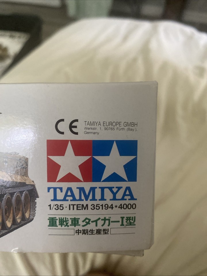 Tamiya German Tiger I Mid Production Tank - Plastic Model Military ...
