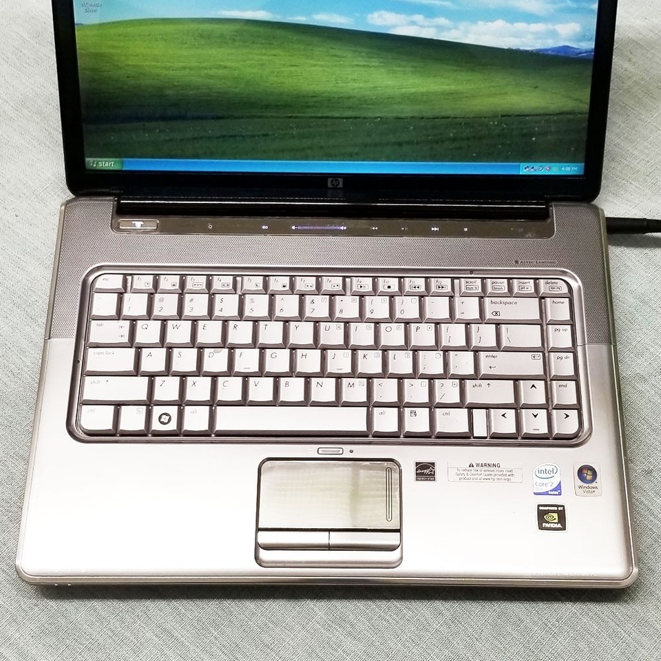 HP dv5 XP Laptop PC Computer Core 2-2.0GHz 2.0GB-Ram 60GB-HDD DVD ...