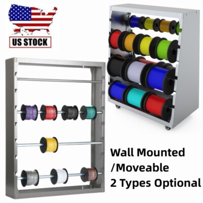 Heavy Duty Wire Spool Dispenser Cable Holder Wire Coil Rack Display ...