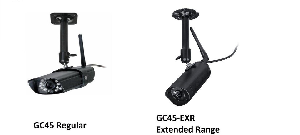 2x Accessory GC45-EXR Outdoor Surveillance Camera for Uniden G455 G755 ...