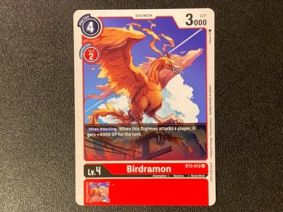Birdramon Alternate Art - BT2-012 - Near Mint - Digimon TCG | eBay