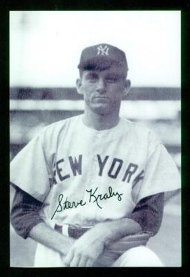 #0829, 4" x 6" Photo Card, Signed-Autographed, Steve Kraly, New York ...