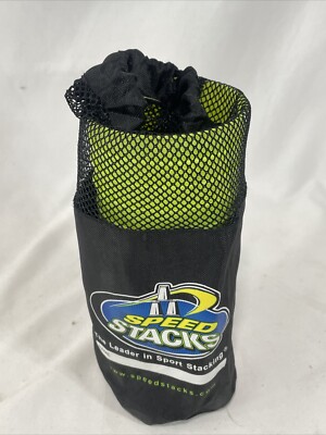 Speed Stacks Cups Neon Yellow WSSA Official Cups Bag Carrying Case ...