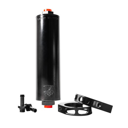 Vapor Trapper Black 8" Charcoal Canister W/ 3/8" Fitting Premium ...
