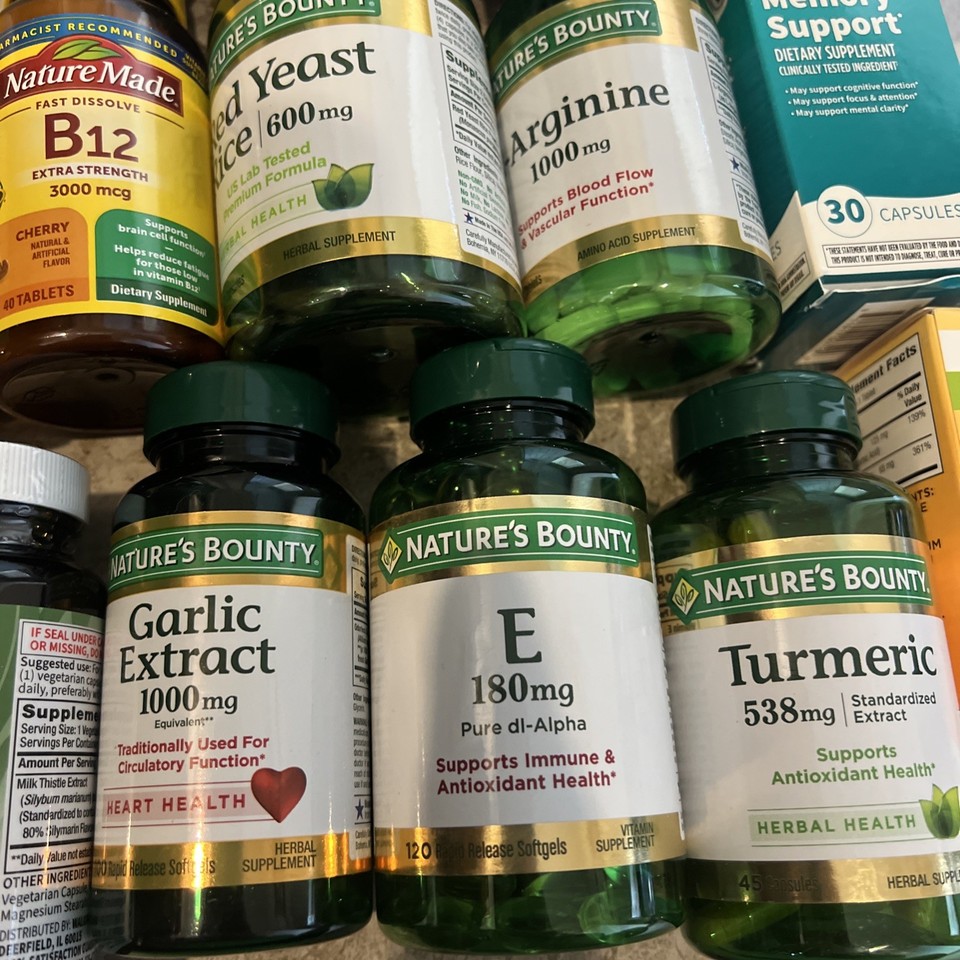 Huge Assortment Wholesale Lot Of 17 Assorted Vitamins & Supplements ...