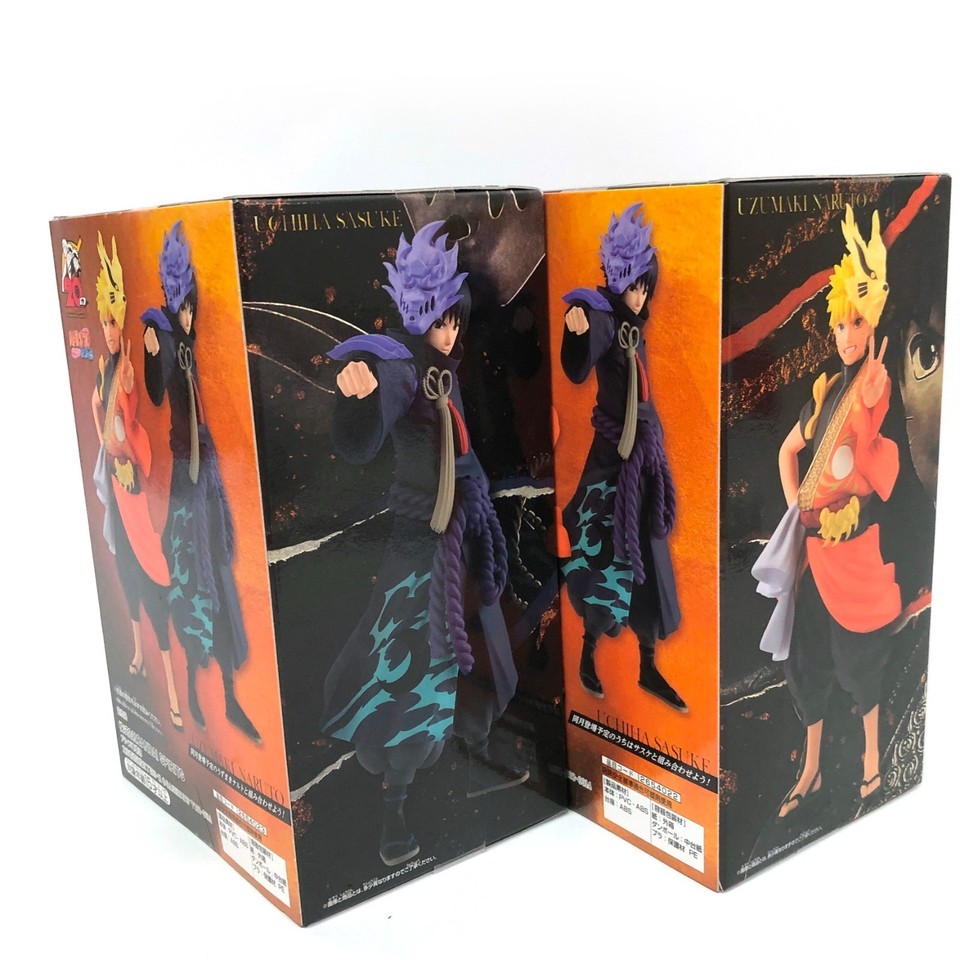 Naruto Shippuden Naruto & Sasuke Figure Set 20th Anniversary Outfit ver ...