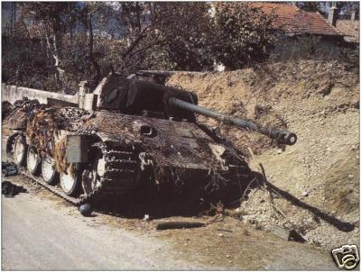 COLOR WWII Photo German Pzkpfw. V Panther Burned WW2 World War Two ...