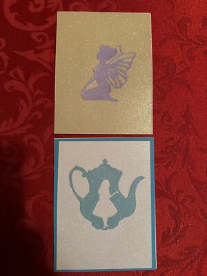 Set Of 2 Tinkerbell And Alice Handmade Greeting Cards-Birthday | eBay