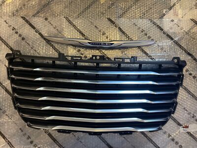 NEW! Genuine MOPAR Radiator Grille 68127942AE & Chrysler Emblem ...