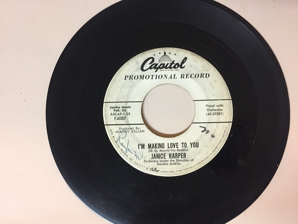 POP 45 RPM RECORD - JANICE HARPER - CAPITOL F4087- PROMO | eBay
