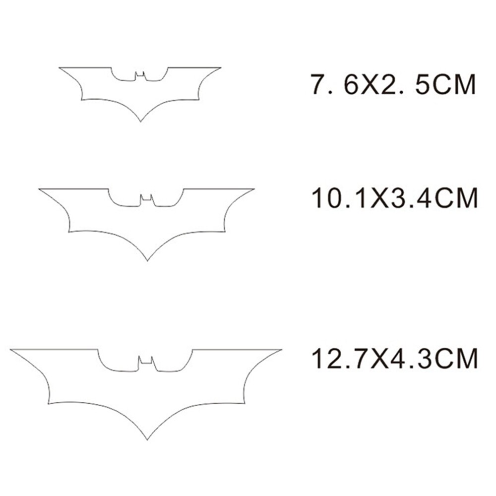 Black Vinyl SUV Car Batman Decal Stop Brake Tail Light Sticker 3D ...