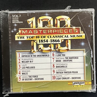100 Masterpieces Vol. 7, Top 10 Classical Music 1854-1866, Sealed CD | eBay