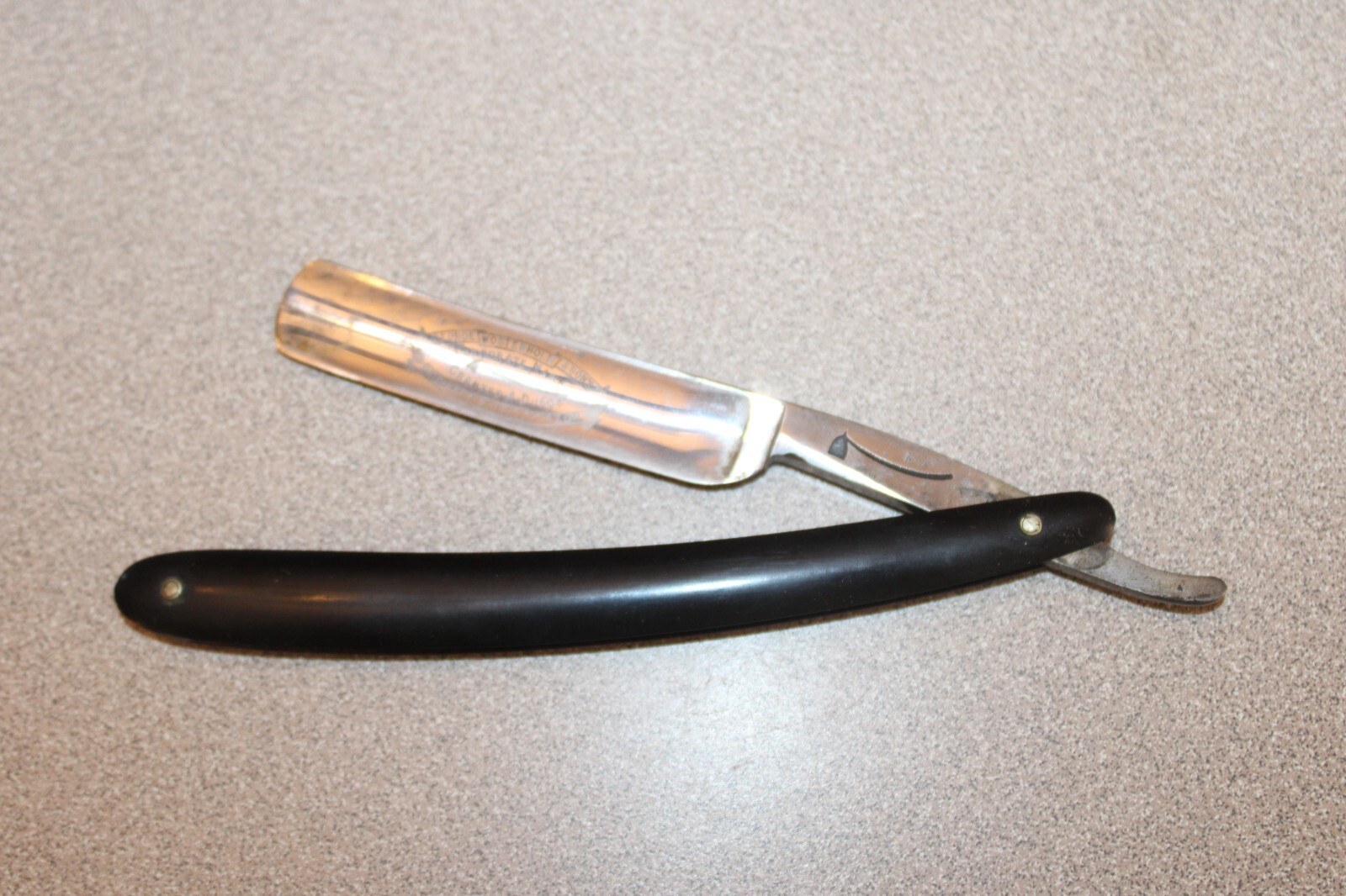 Vintage George Wostenholm &Sons Corporate Mark Original Pipe Razor 5/8 ...