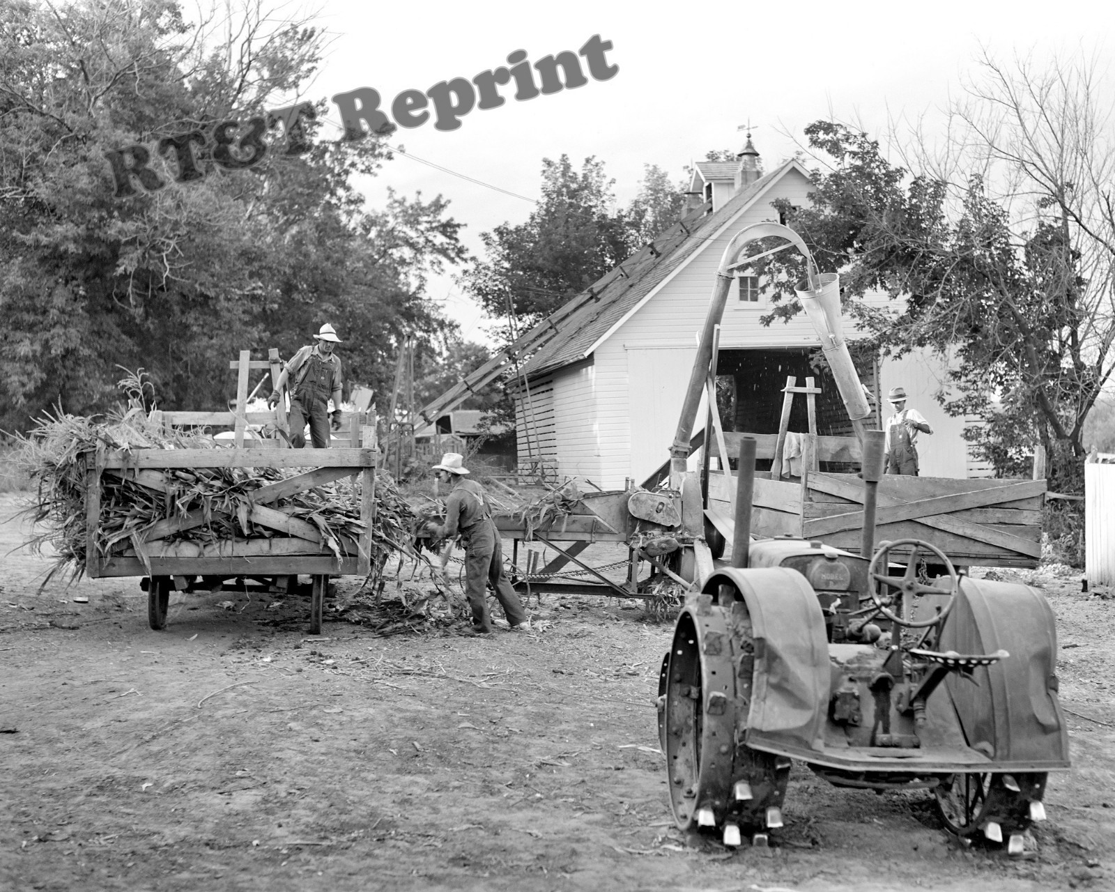 Photograph Vintage Farm Tractor Gannon Farm Jasper County Iowa Year ...