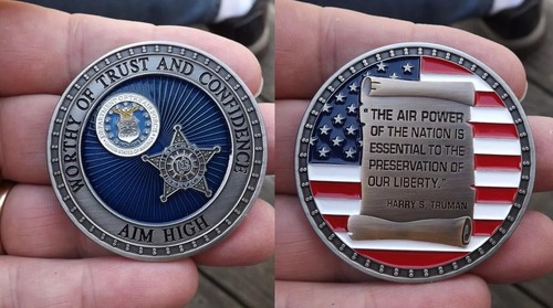 US Secret Service US Air Force Air Power of the Nation Challenge Coin ...