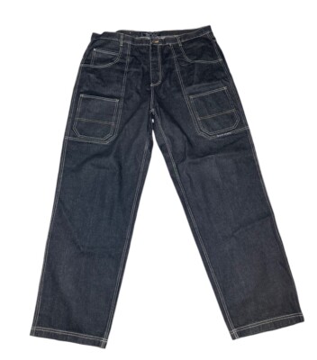 Vintage Ruff Ryders Jeans Mens 42x32 Dirty Denim Y2K Baggy Wide Leg Hip ...