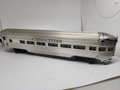 Lionel 2531 Vintage O Lionel Lines Silver Dawn Aluminum Observation Car ...