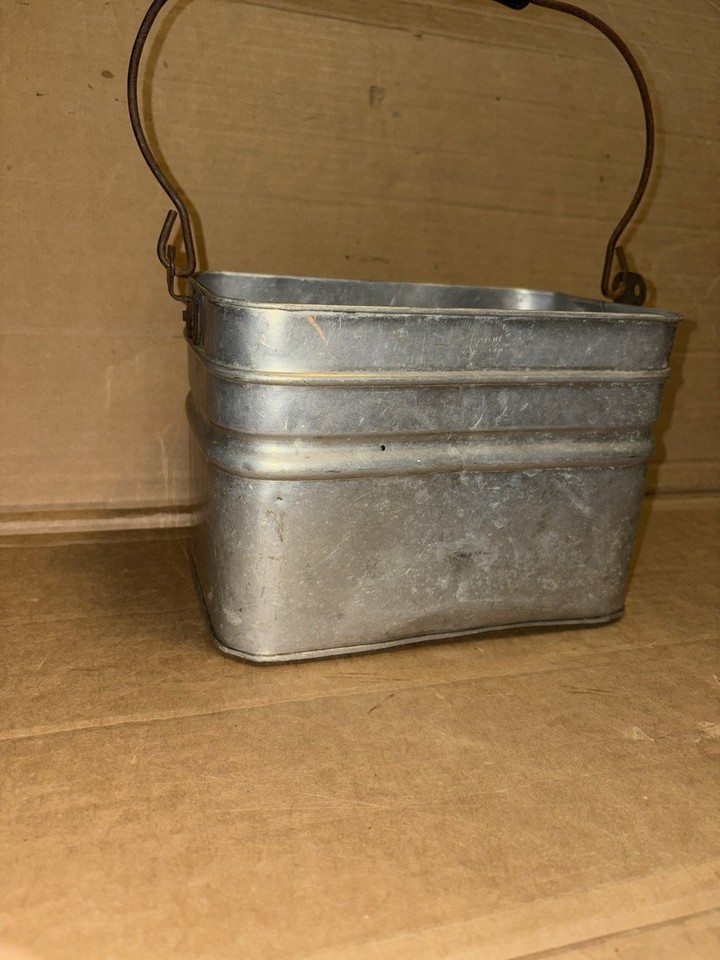 Antique Aluminum Lunch Box Coal Miner/Railroad Pail Penn Metal Ware ...
