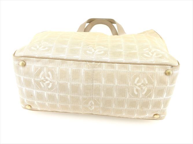 Chanel Tote bag New travel line Beige Woman Authentic Used T8565 | eBay