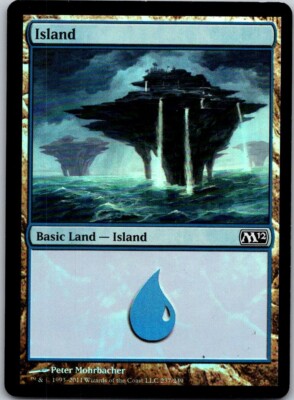 Magic the Gathering Island #237 Core Set 2012 M12 Foil MTG Free ...