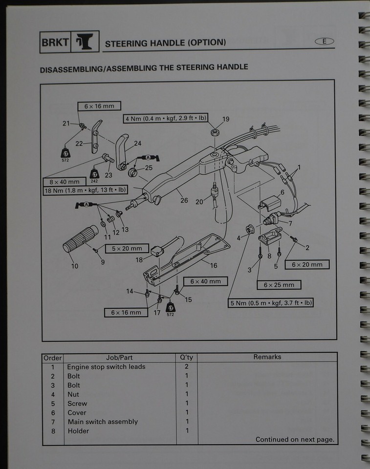 YAMAHA OUTBOARD ENGINES WORKSHOP SERVICE MANUAL -LOWER UNIT, WATER PUMP ...