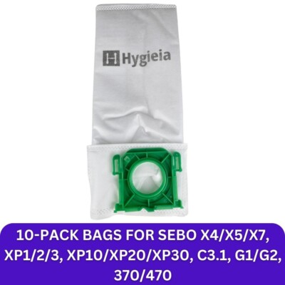 Bags for SEBO X4/X5/X7, XP1/2/3, XP10/XP20/XP30, C3.1, G1/G2, 370/470 ...