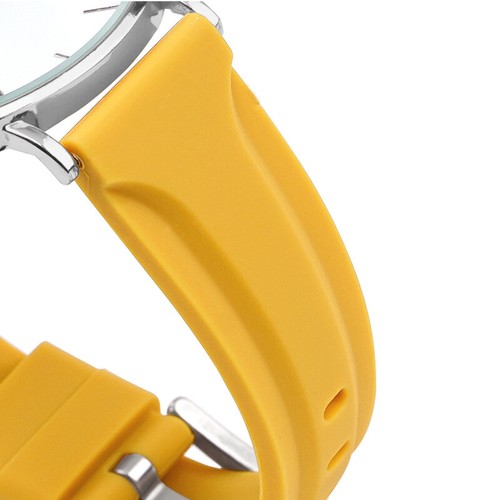 Soft Elastic Rubber Strap Sport Silica Gel Watch Band Bracelet 20mm ...