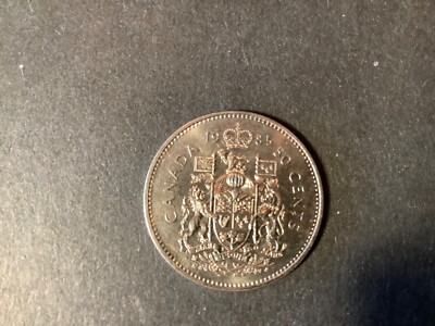 1985 Canadian 50 Cent Piece Coin. Uncirculated Beautiful Coin!! | eBay