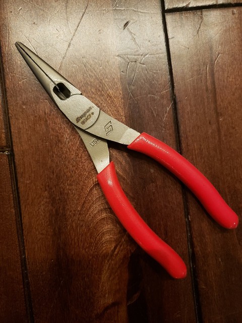 Snap-on 196ACF Vinyl Grip Needle Nose Pliers With Cutter for sale ...