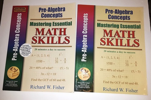 Pre-Algebra Concepts Mastering Essential Math Skills - Lot of 2 | eBay