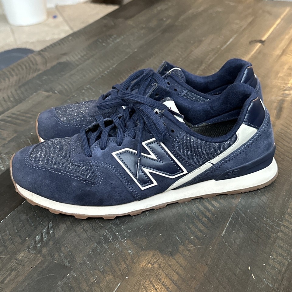 New Balance Womens 696 WL696TC Blue Running Shoes Lace Up Low Top Size ...