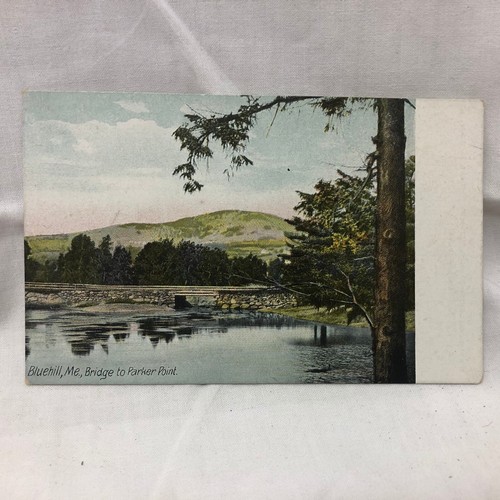 Vintage Bluehill Maine Postcard Bridge | eBay
