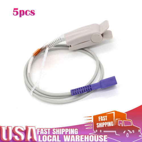 5Pcs Fit For DS-100A Adult Finger Clip Oximax Spo2 Sensor 9Pin Oximax ...