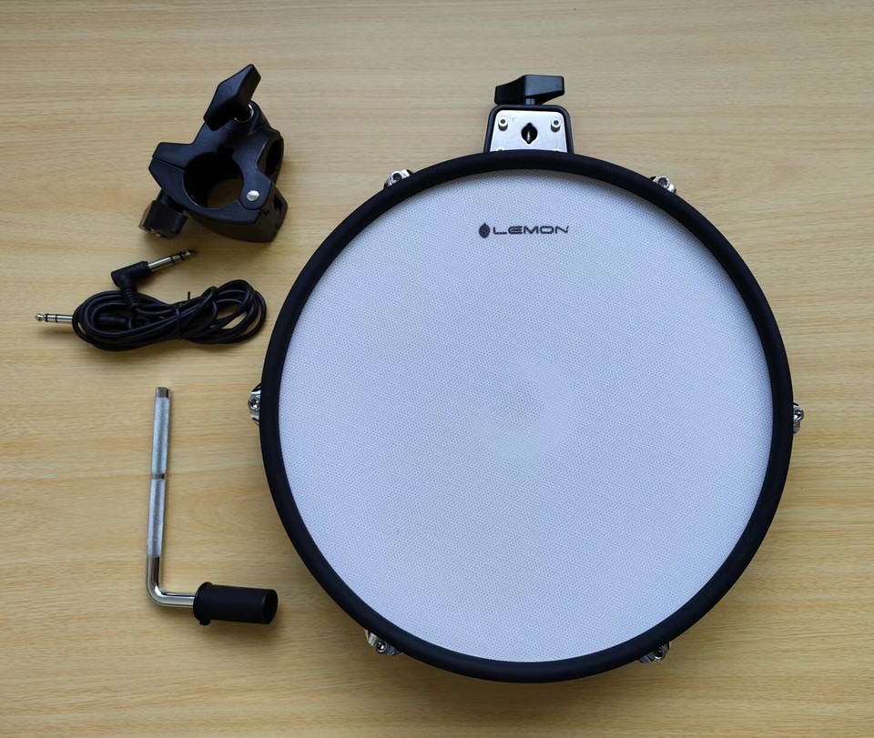 Lemon 12 Inch Black Sparkle Mesh Tom Snare Drum for Roland Alesis Kits ...