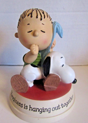 Hallmark Peanuts Gallery Linus Snoopy Happiness is Hanging Out Together ...