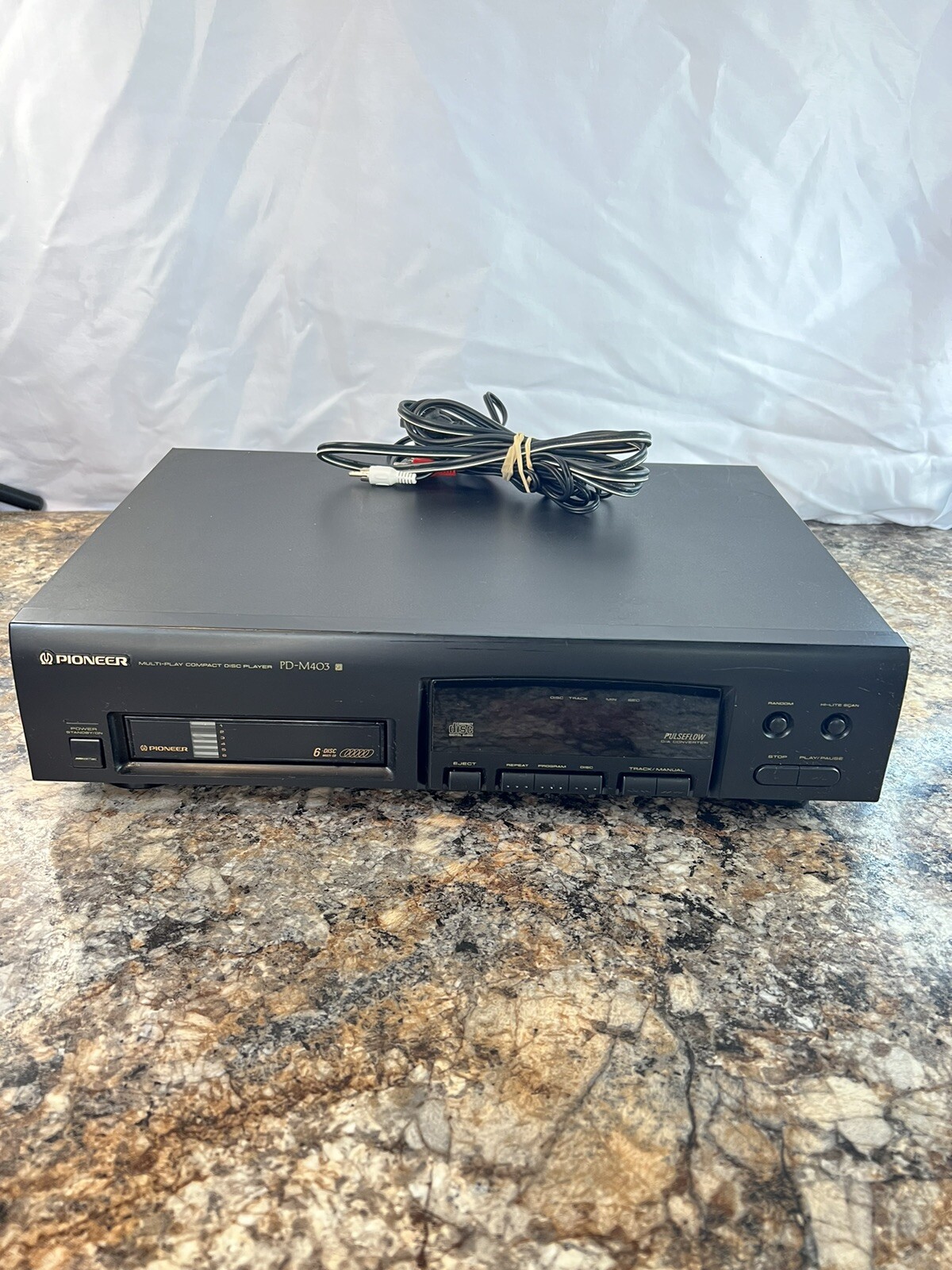 Pioneer 6 Disc CD Changer Multi Play Compact Disc Player PD-M403 w/Cart ...