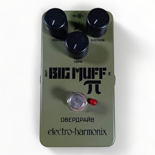 Electro-Harmonix GREEN RUSSIAN BIG MUFF Pi Fuzz Pedal 5063 testato e ...