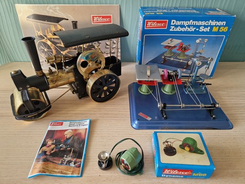 Lot Wilesco Machine à vapeur Rouleau D36 SCHW + Atelier M56 + Dynamo ...