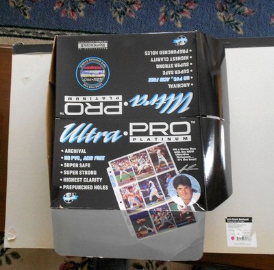 ULTRA PRO PLATINUM 9 POCKET PLASTIC BASEBALL CARD PAGES - LOT OF 122 | eBay